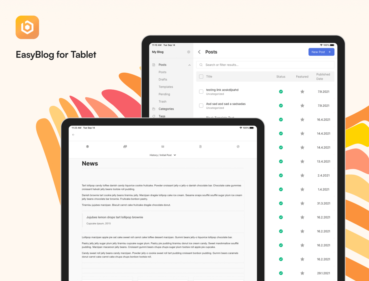 EasyBlog Tablet App - StackIdeas