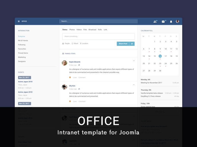 Office Template Live Demo - StackIdeas