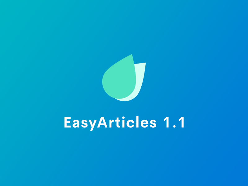 EasyArticles 1.1 Released - StackIdeas