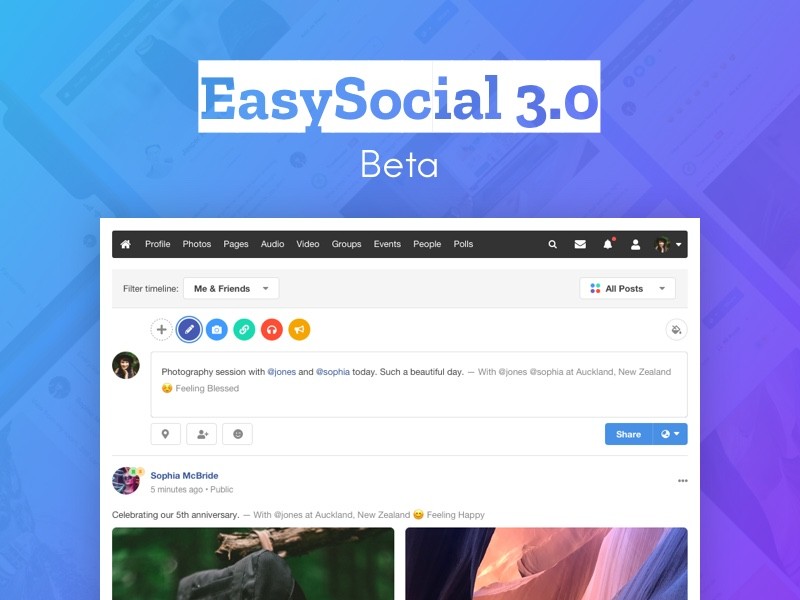 EasySocial 3.0 Beta Released - StackIdeas