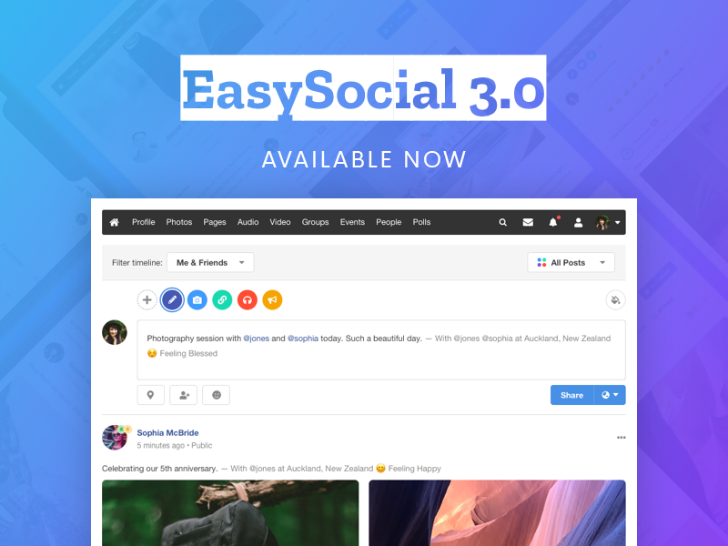 EasySocial 3.0 Stable Released - StackIdeas