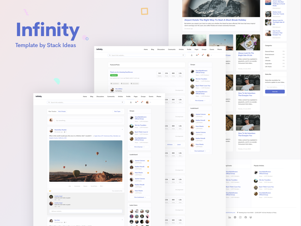 Meet Our Brand New Joomla Template: Infinity - StackIdeas