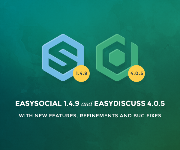 EasyDiscuss 4.0.5 and EasySocial 1.4.9 - StackIdeas