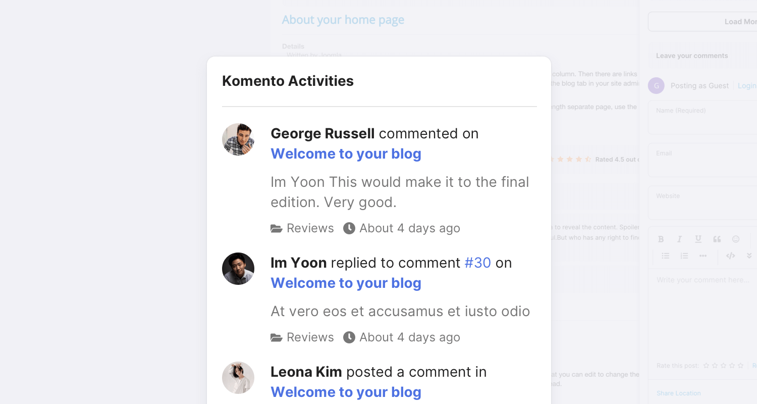 Komento - Joomla Comment Extension
